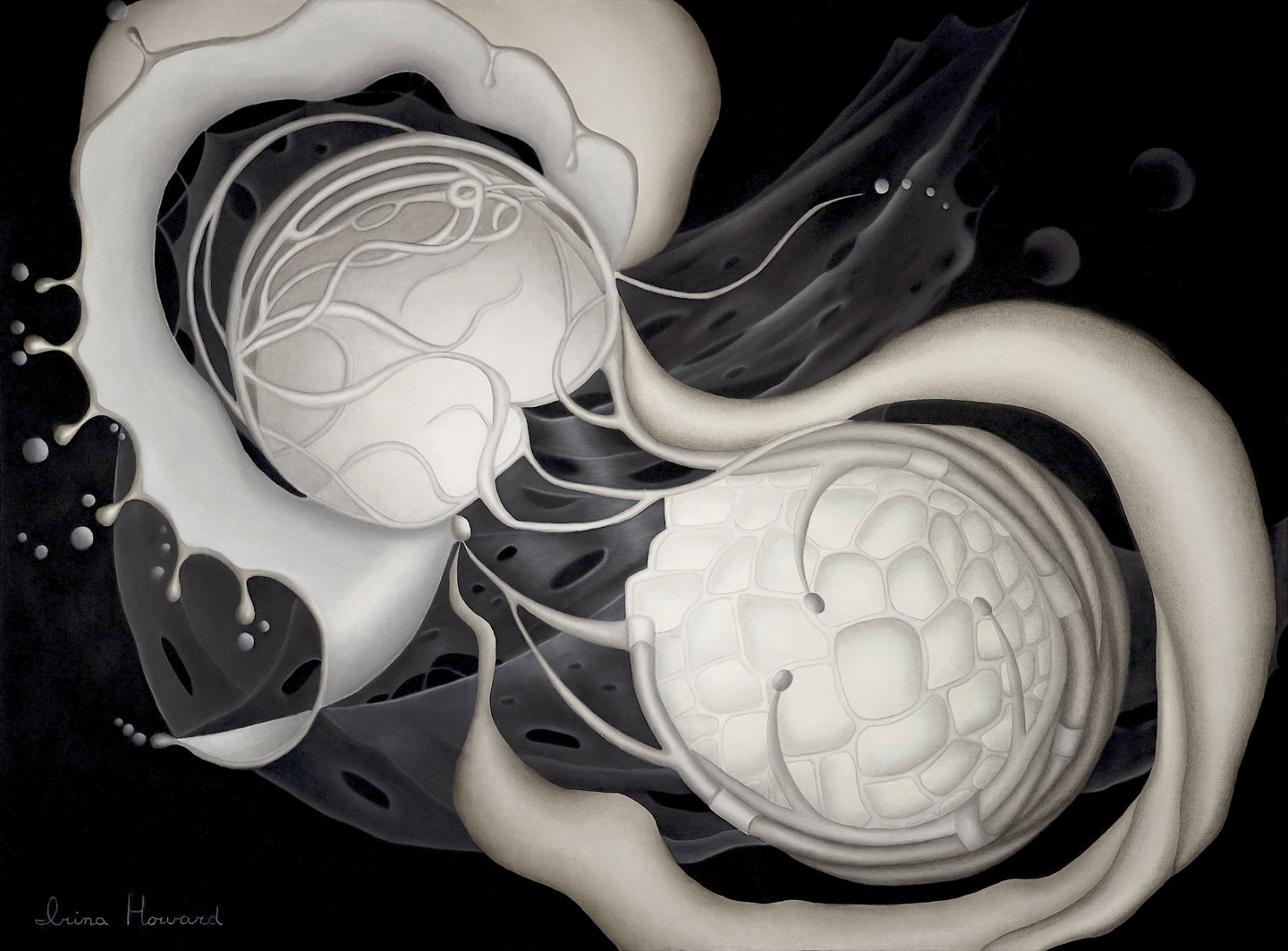 Merging Souls oil painting by Irina Howard